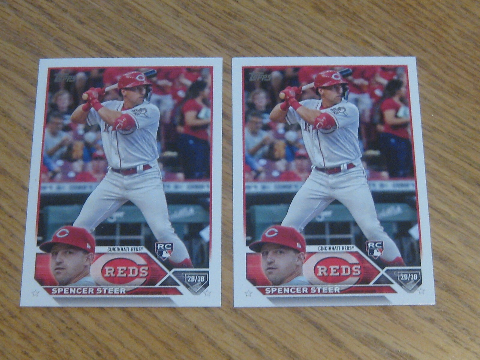 2 x SPENCER STEER 2023 Topps Baseball Rookie Cards # 489 REDS | eBay