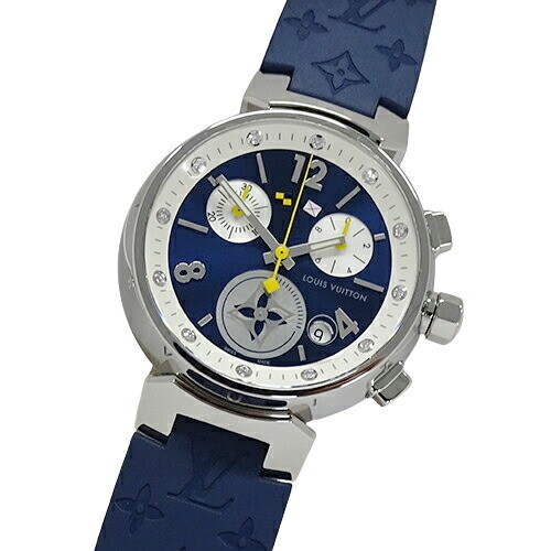 LOUIS VUITTON Tambour Lovely Cup MM Diamond Bezel Chronograph Quartz ...