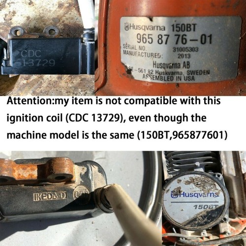 Ignition Coil For Husqvarna150BT 350BT 150BF 350BF IKEDA-D RML DO-2 ...