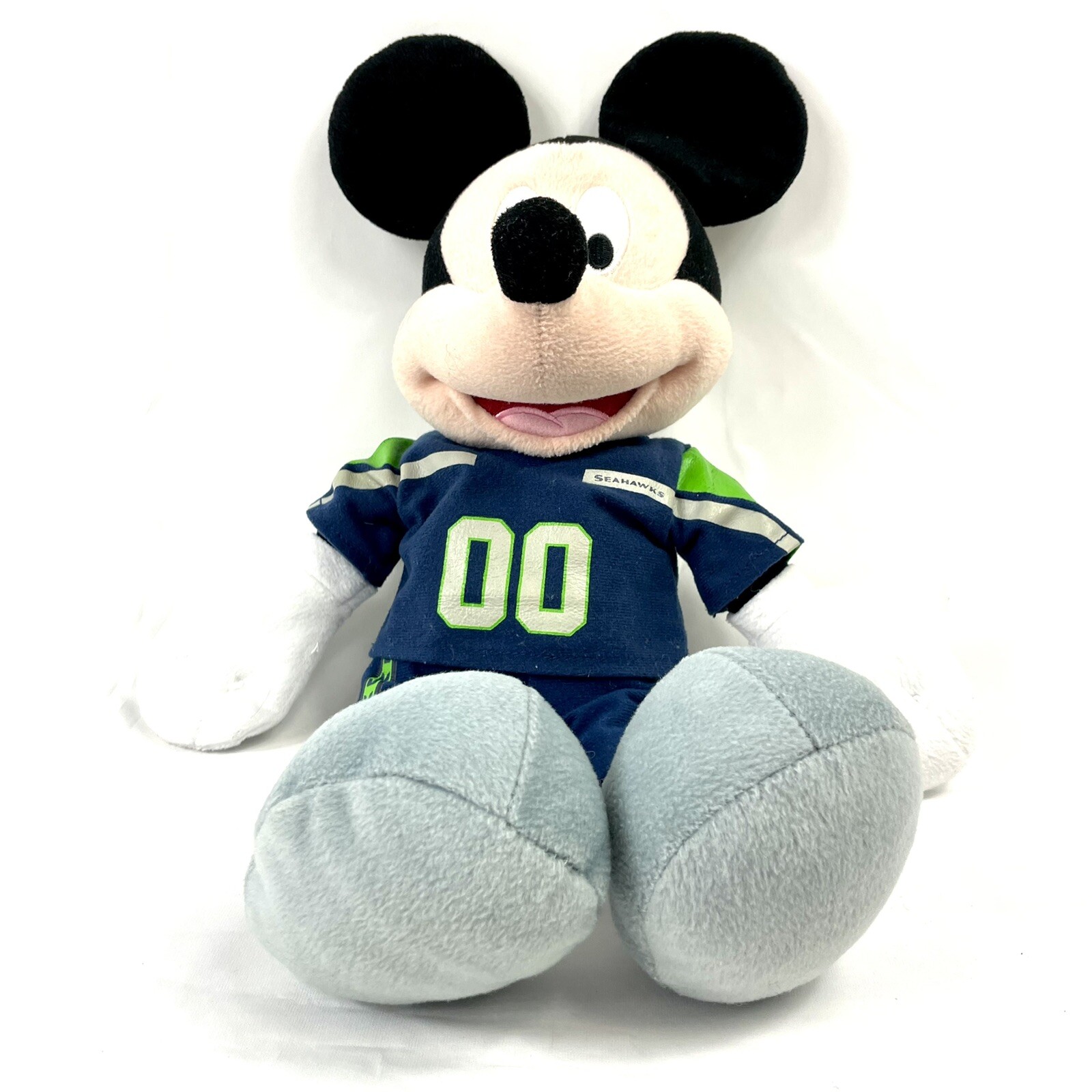 Disney NFL Mickey Mouse Plush Seattle Seahawks #00 Football 16" 2014 | eBay