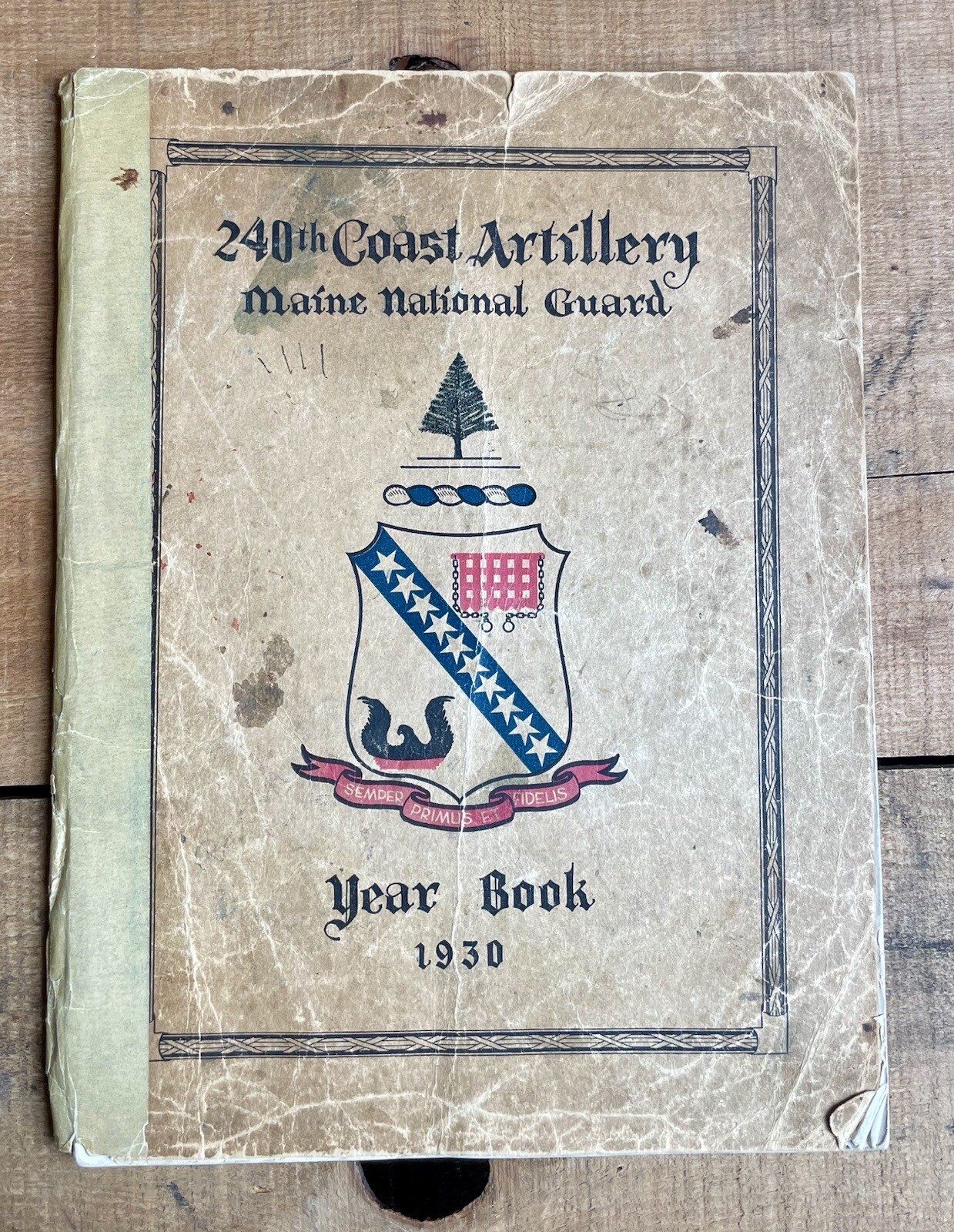 Vintage 240th Coast Artillery Maine National Guard 1930 Year Book ...