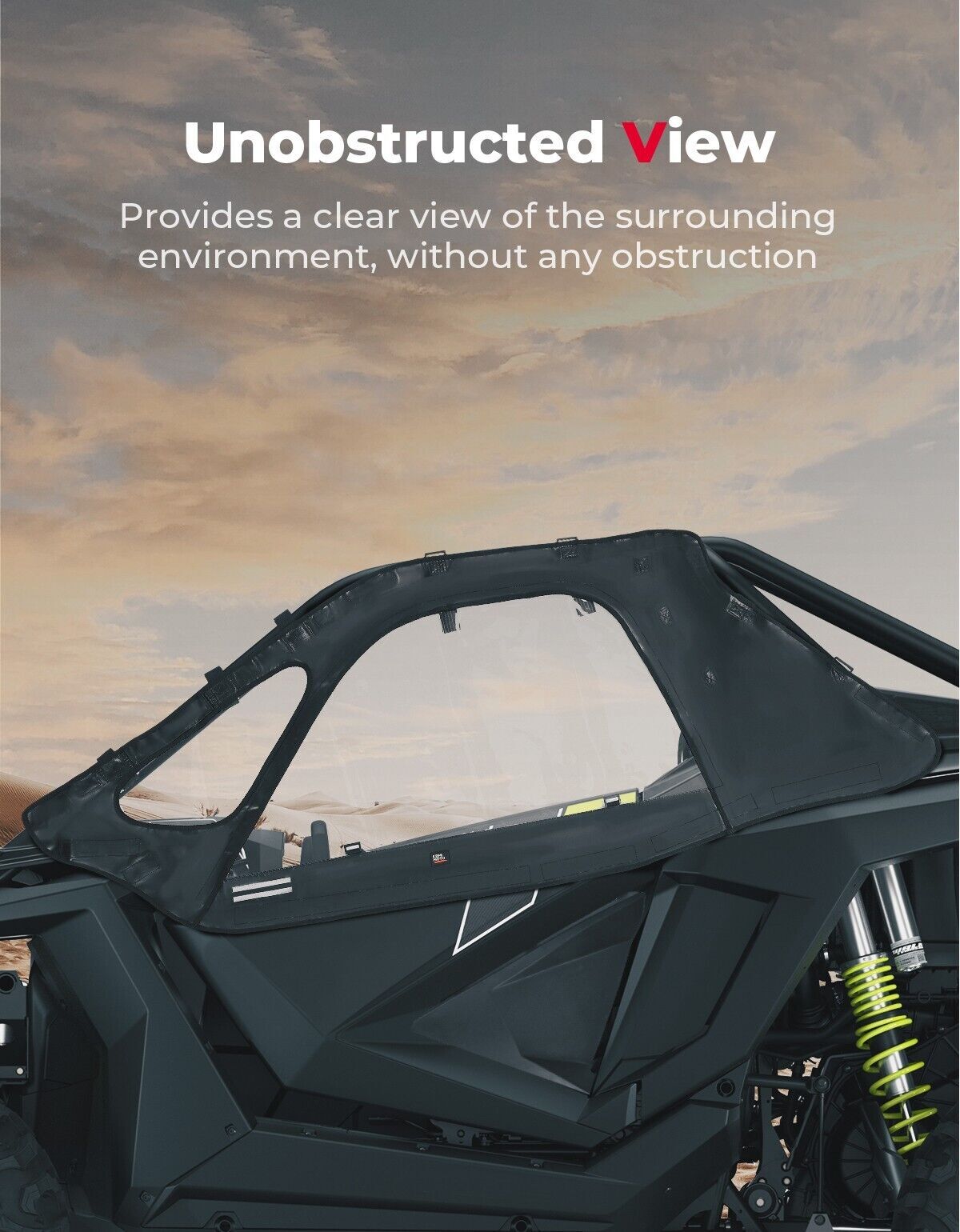 KEMIMOTO Soft Upper Door Cab Enclosure for Polaris RZR PRO XP Turbo R ...