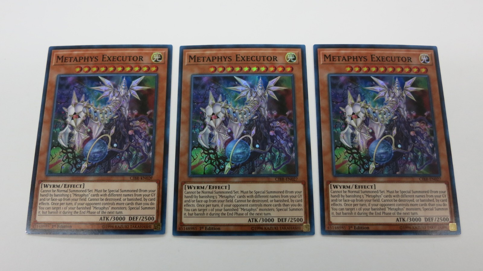 3x METAPHYS EXECUTOR 1ST EDITION CIBR-EN027 SUPER RARE YUGIOH NM ...