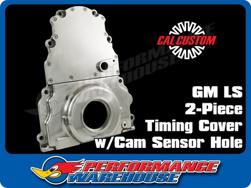 GM LS1 LS2 LS3 Timing Cover W/Cam Sensor Hole - Polished Aluminium ...