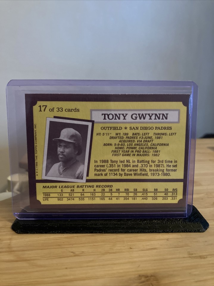 1989 Topps Kaybee Superstars of Baseball Card #17 Tony Gwynn Padres | eBay