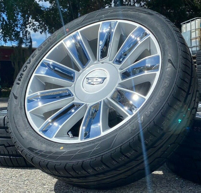 22" Cadillac Escalade Platinum Wheels Rims Tires Fits Factory 2020 2019 ...
