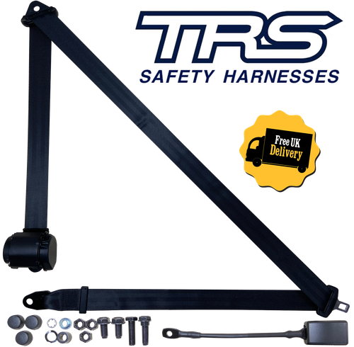 3 Point Retractable Lap & Diagonal Seat Belt Classic Cars (TRS Safety ...