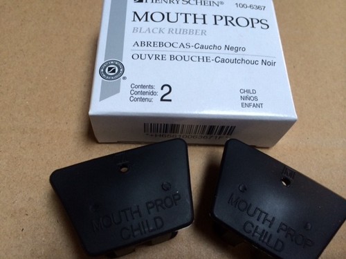 DENTAL MOUTH PROP BITE BLOCKS BLACK CHILD or MEDIUM LATEX FREE 2 IN A ...