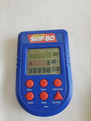 Vintage Skip-Bo Electronic Handheld Game Portable Mattel 2002- New ...