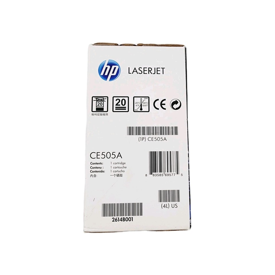 HP 05A LaserJet Black Toner Cartridge Genuine Printer Ink CE505A New ...