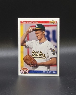 1992 Upper Deck Gold Hologram TODD VAN POPPEL Rookie Card #22 Oakland ...