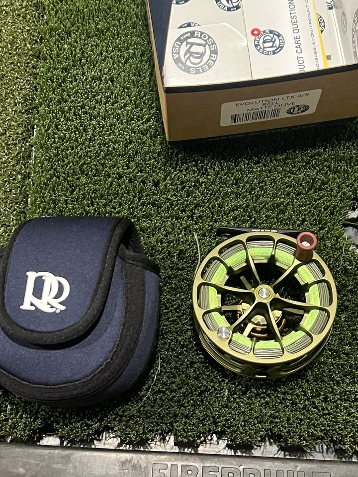 NEW Ross Evolution LTX 4/5 Matte Olive Fly Fishing Reel With Line - New In Box | eBay