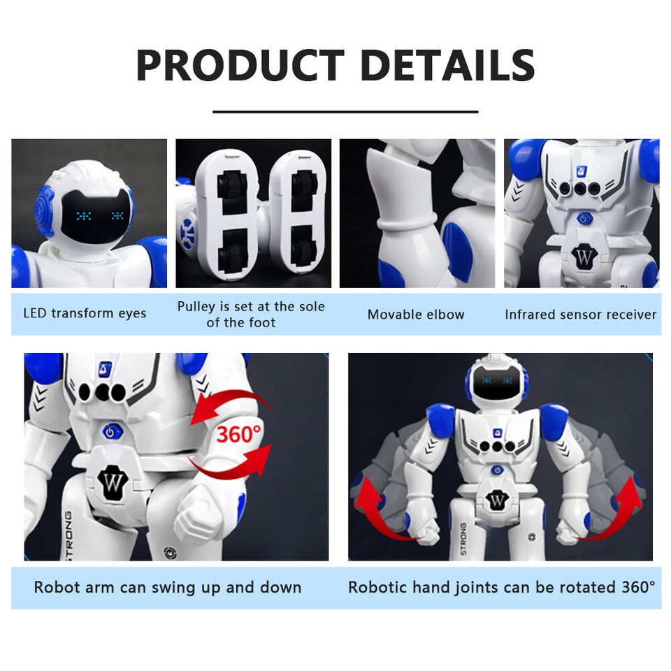 Smart RC Robot Toy Talking Dancing Robots for Kids Remote Control ...