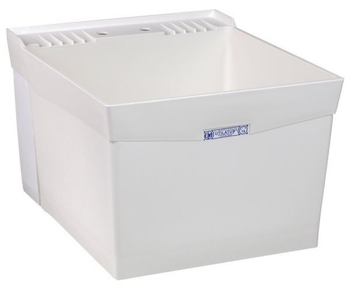 Mustee 19W 20 In W X 24 In L X 34 In H, Wall Mount, Thermoplastic ...