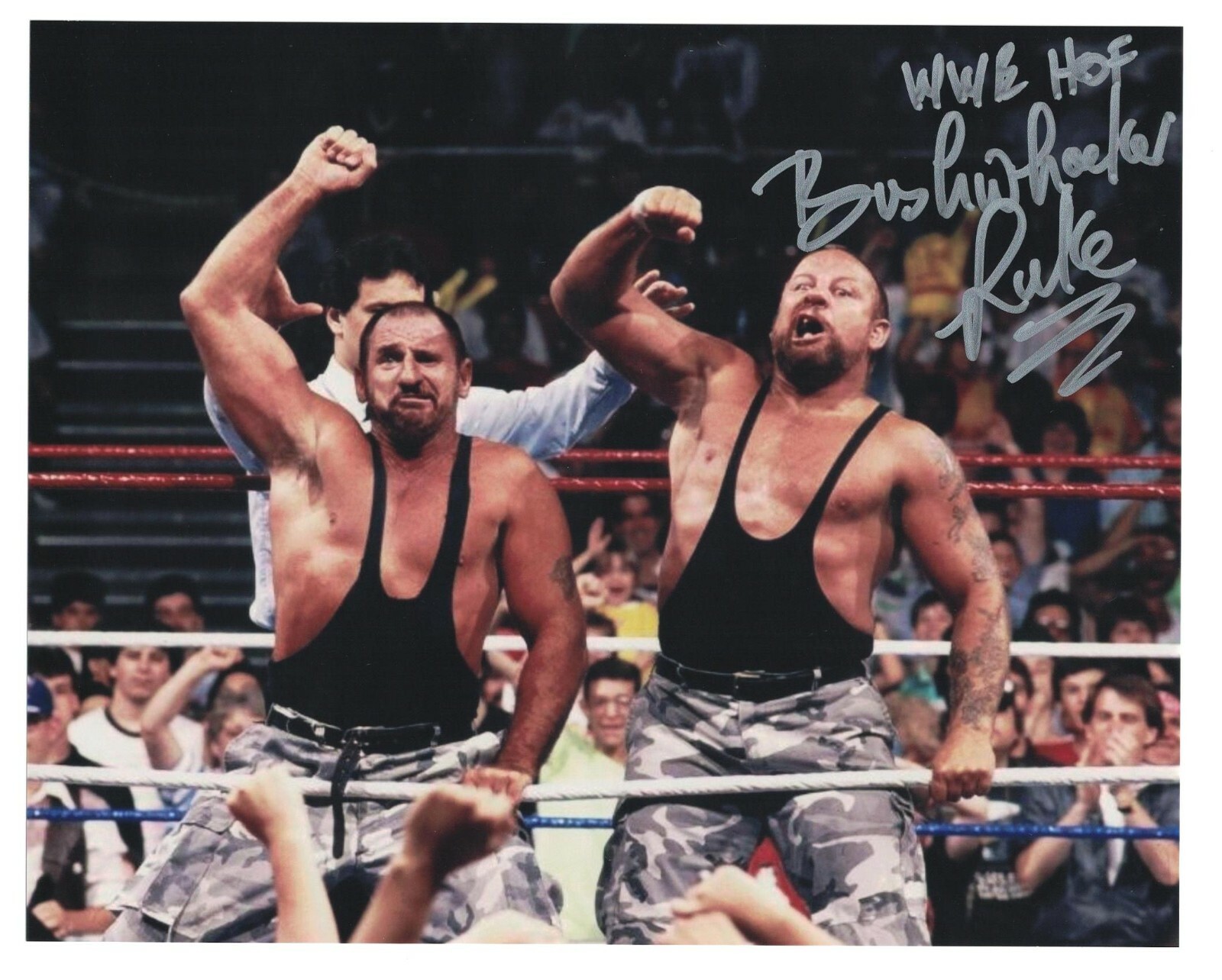 Luke Williams Bushwhackers Signed Autographed 8x10 Photo WWF HOF | eBay