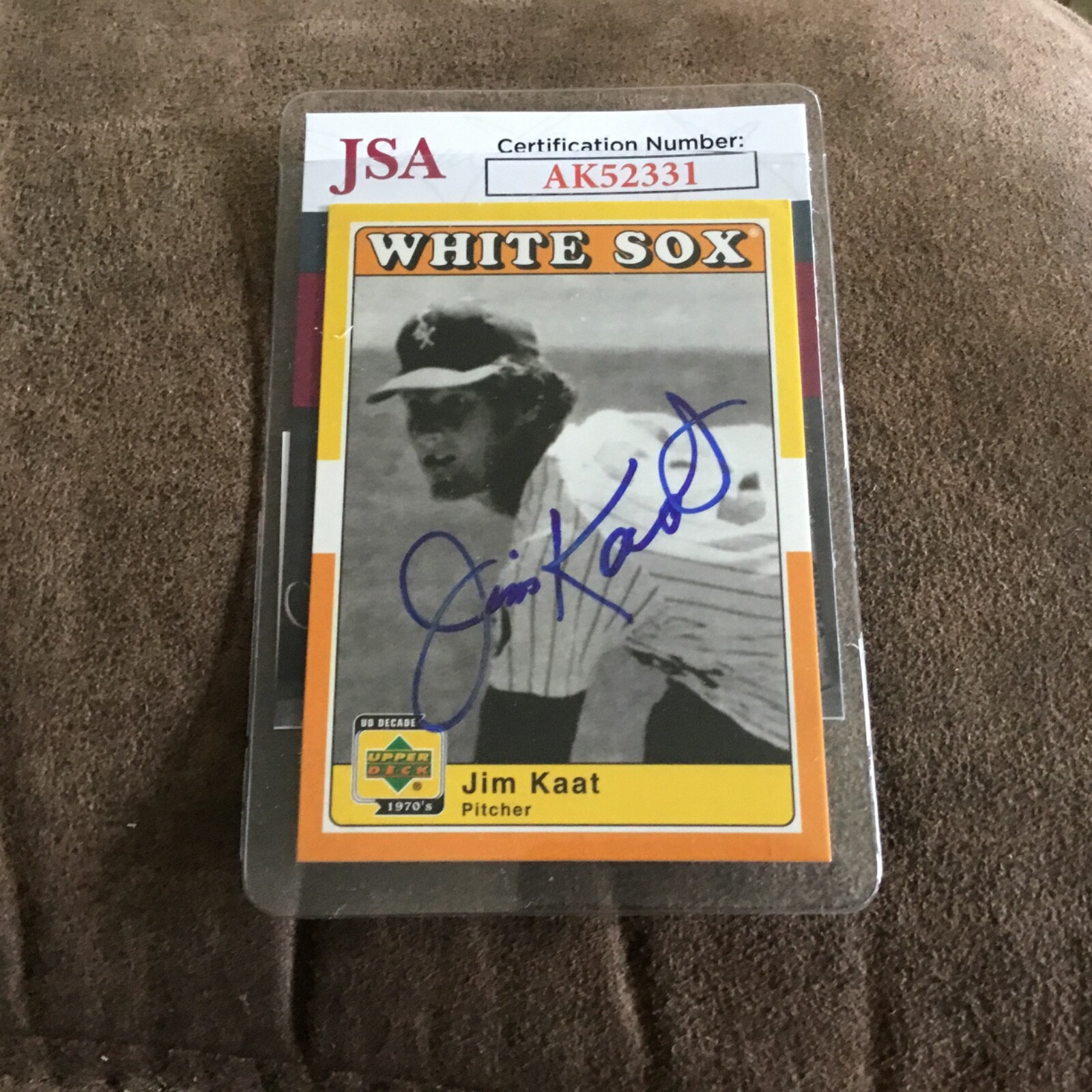 Autographed Upper Deck 1970’s Jim Kaat . HOF JSA STICKER & CERT | eBay