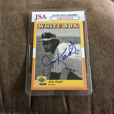 Autographed Upper Deck 1970’s Jim Kaat . HOF JSA STICKER & CERT | eBay