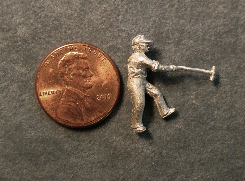 Gandy Dancers HO Scale Metal Unpainted Figure " Man with Sledge Hammer ...