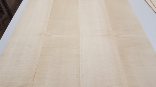 Fiddleback Sycamore Veneer - 4 NATURAL WOOD SHEETS - 570mm x 140mm ...