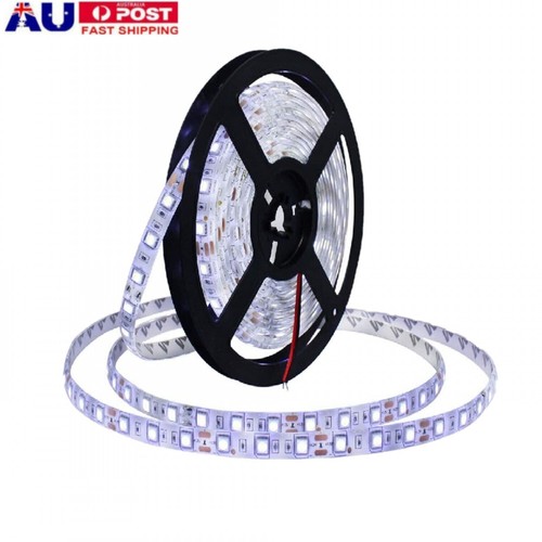 5m LED Strip Lights 12V Waterproof 5050 SMD Cool White 300 LEDs 60led/m ...