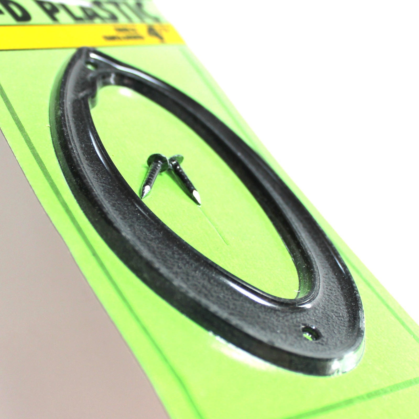 NEW Deadstock Vintage 4" 3-D Plastic House Number 0 Zero Hy-ko Black w ...