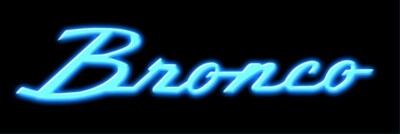 Ford Bronco Neon-Image NEW Sign, 16 x 48" USA STEEL XL Size - 8 lbs | eBay