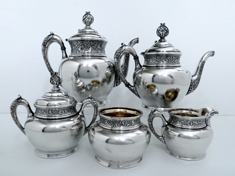 1880 SIMPSON HALL & MILLER QUADRUPLE AESTHETIC REVIVAL PERSIAN COFFEE ...