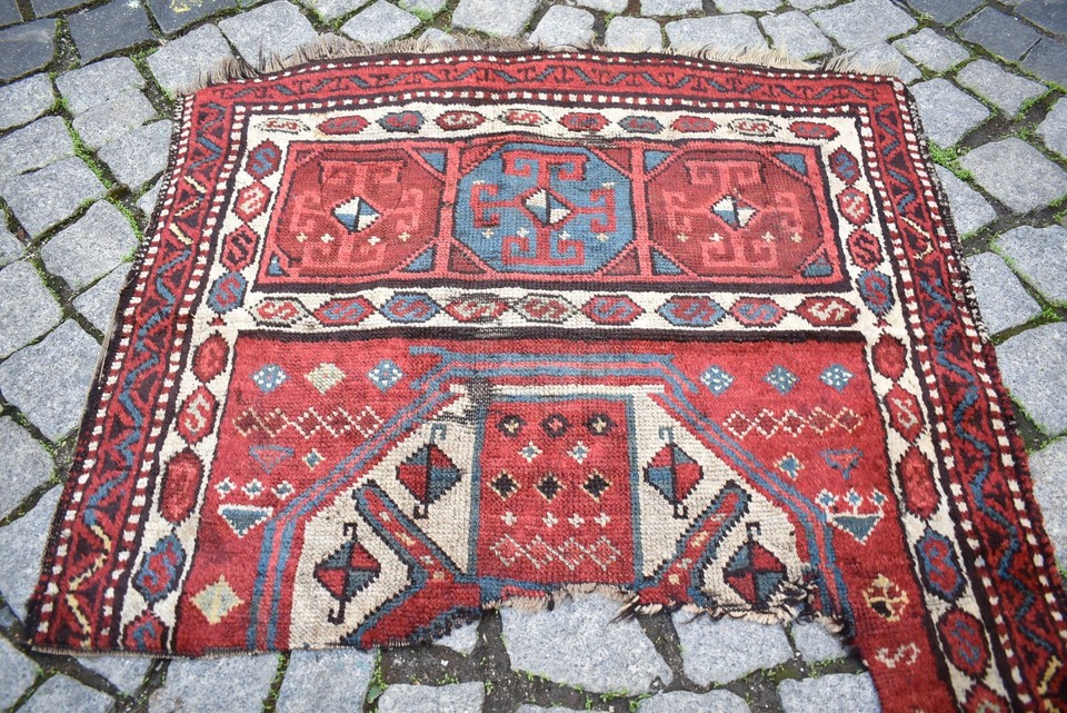 Marvelous Antique Fragment Rug Collecttor's Piece East Anatolian ...