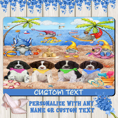 Springer Spaniel Dog Floor Mat Personalized Pet Door Mat Valentine Day ...