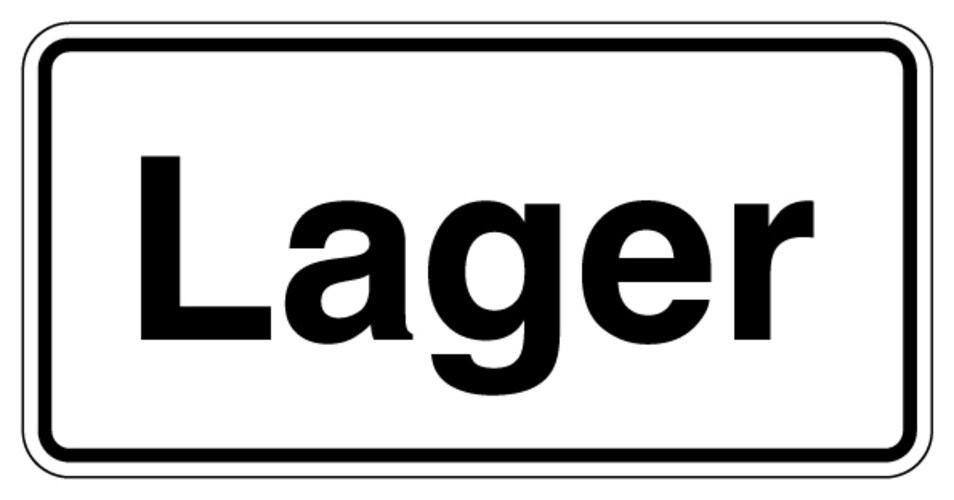Aufkleber Hinweis „Lager“ Gebäudekennzeichnung Schild Folie ...
