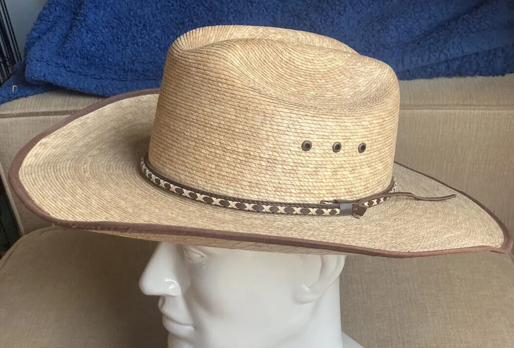 Men’s Resistol Genuine Mexican Palm Leaf Cowboy Straw… - Gem