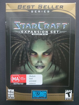 StarCraft Expansion Set Brood War PC CD-ROM box | eBay