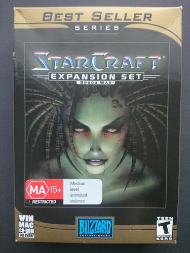 StarCraft Expansion Set Brood War PC CD-ROM box | eBay