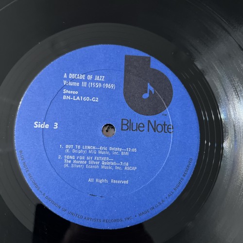 A DECADE OF JAZZ VOLUME 3 DOUBLE ALBUM 1959 / 69 Blue Note Jazz Vinyl ...