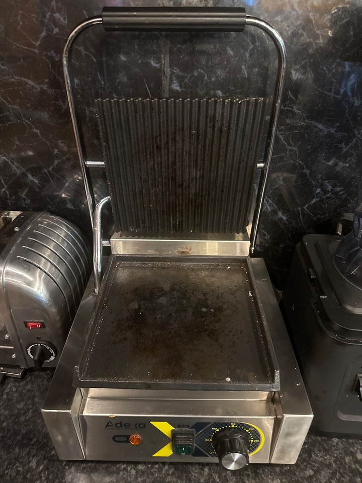 Panini Grill Press Maker Commercial Toaster Machine Sandwich Toastie ...