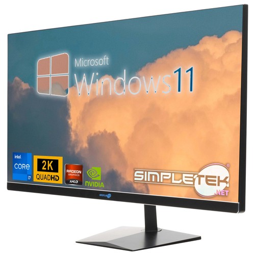 All IN One i7 27" 2K Windows 11 RAM 8GB SSD 120 PC Desktop Computer | eBay