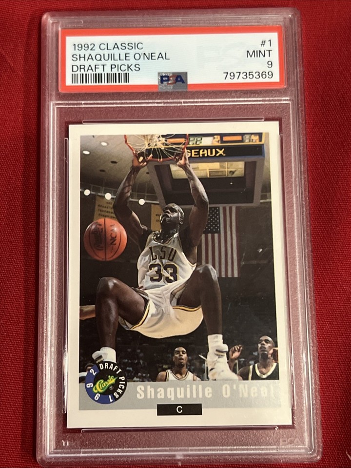 1992 Classic Draft Picks - Shaquille O'Neal #1 (RC) PSA 9 | eBay