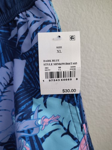 NEW Men’s XL Batman Joker Swim Trunks 7" Quick-Dry - Dark Blue Hawaiian ...
