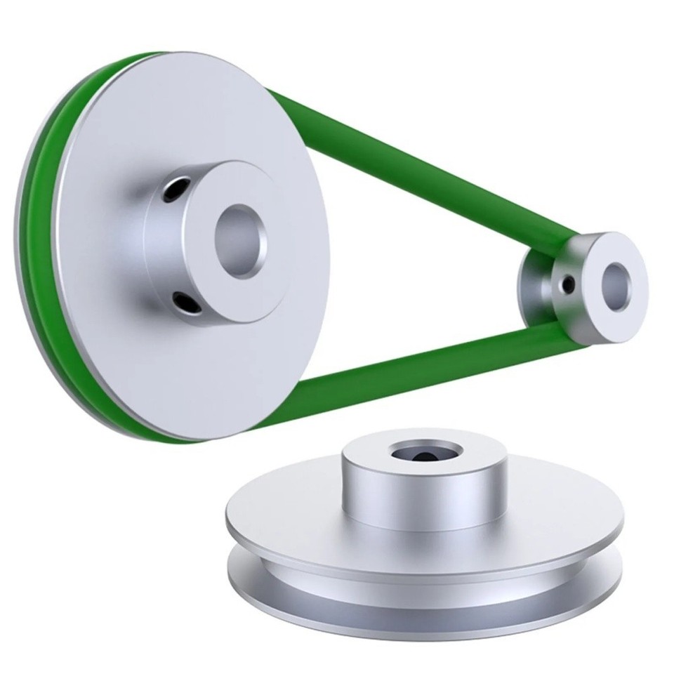 6mm Width Belts Pulleys Aluminum Pulleys V-Groove Pulleys PU Round ...