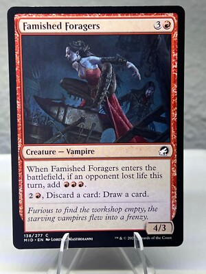 MTG Famished Foragers Innistrad: Midnight Hunt 138/277 Common | eBay