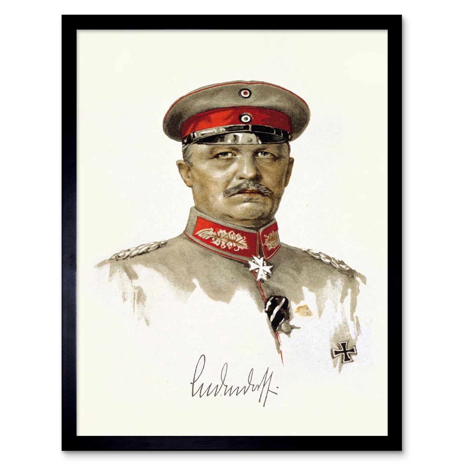 Paintings Portrait General Erich Ludendorff German Hero Wwi War Framed ...