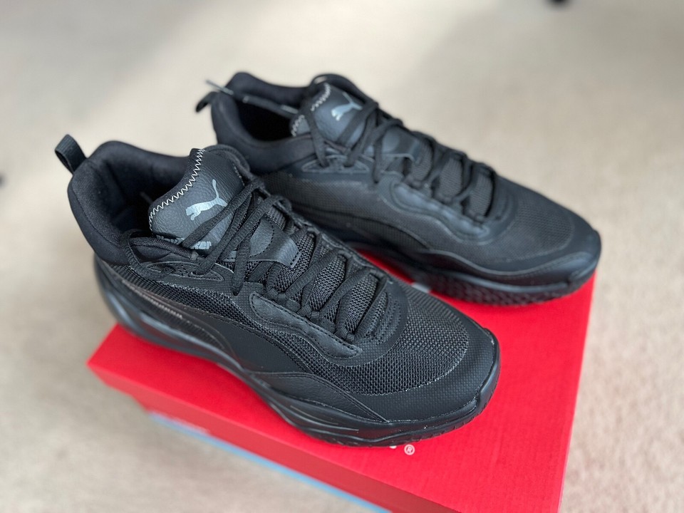 Puma Men's Playmaker Core Black Trainers UK 10 | eBay UK