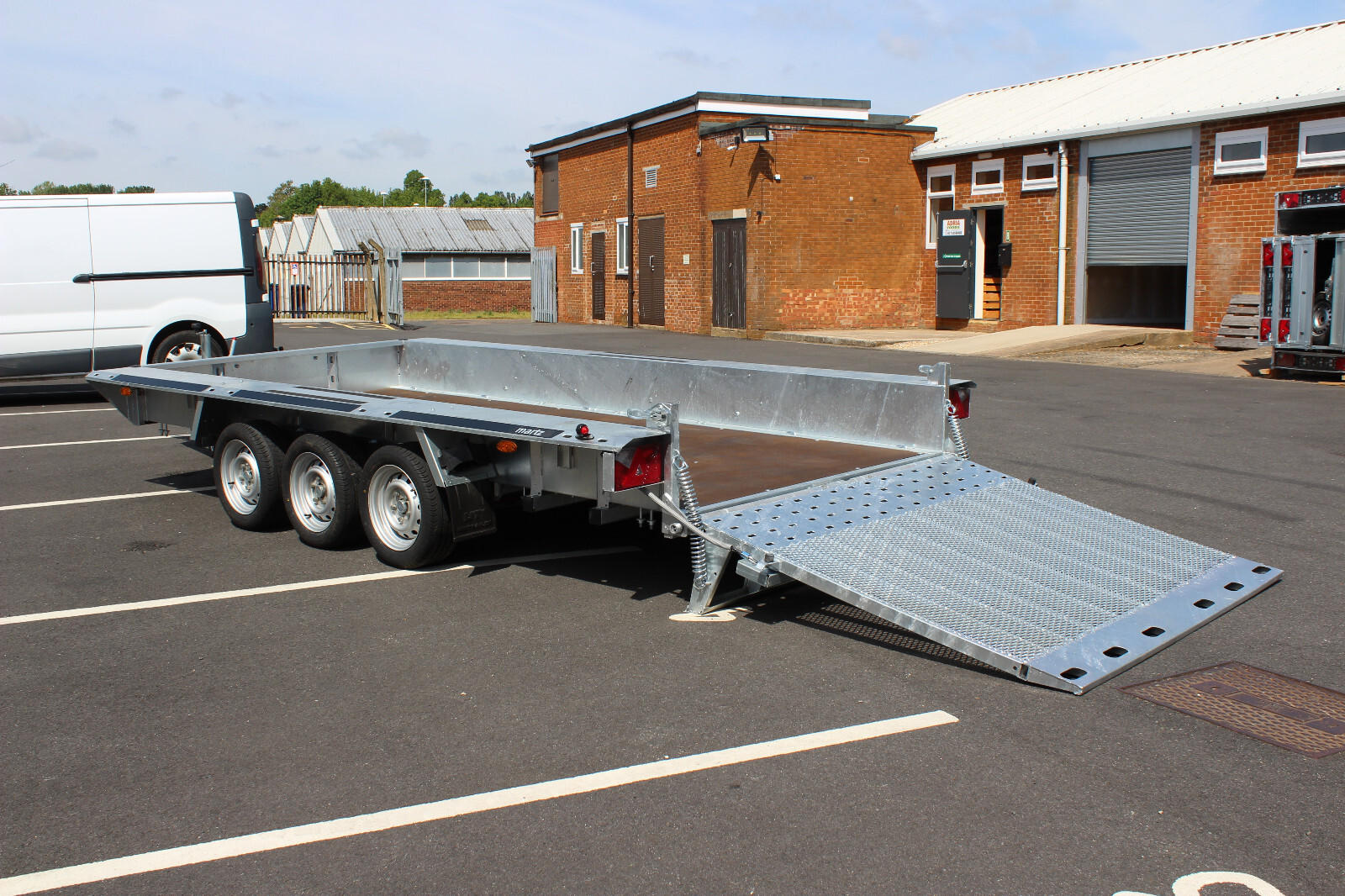 New Car Trailer Mini Digger Plant Excavator Dumper Loading Ramp 3500kg ...