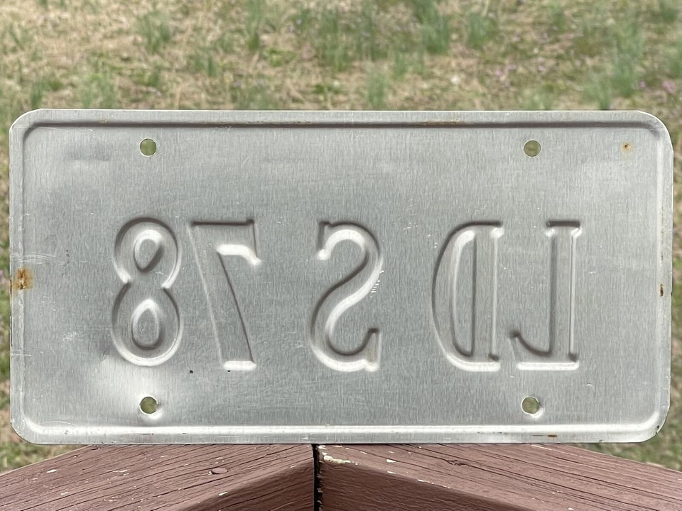 Virginia License Plate 1999 Vanity License Plate "LD's 78" LD 78 ...