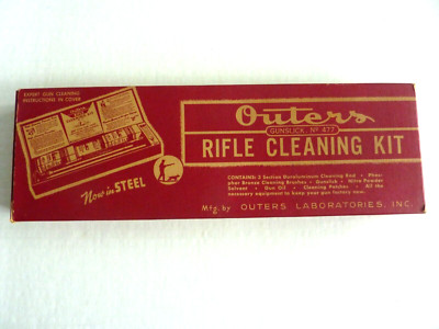 OUTERS GUNSLICK RIFLE CLEANING KIT NO. 477 FOR .22 CALIBER w/ METAL ...