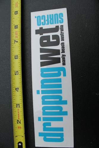 Dripping Wet Surf Manly Beach Australia Clear Blue V21b Vintage Surfing ...