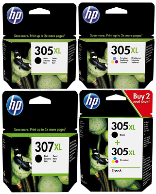 Genuine HP 305XL Ink Cartridge, HP DeskJet Plus 4110, 4120, 4122, 4130 ...