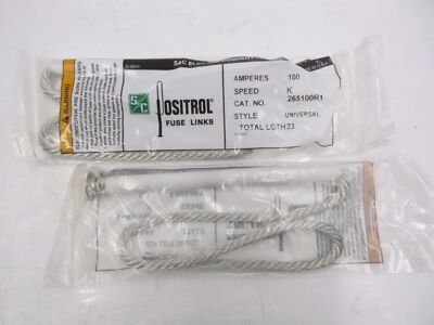 2 Pack S&C Positrol Class K Fuse Link 100A 27kV 265100R1 | eBay