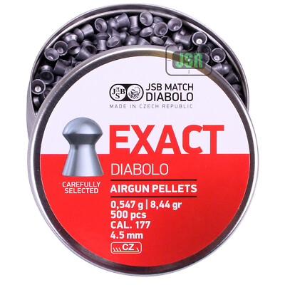JSB EXACT Diablo Domed .177 4.52mm Air Rifle Airgun Pellets 500 Pack ...
