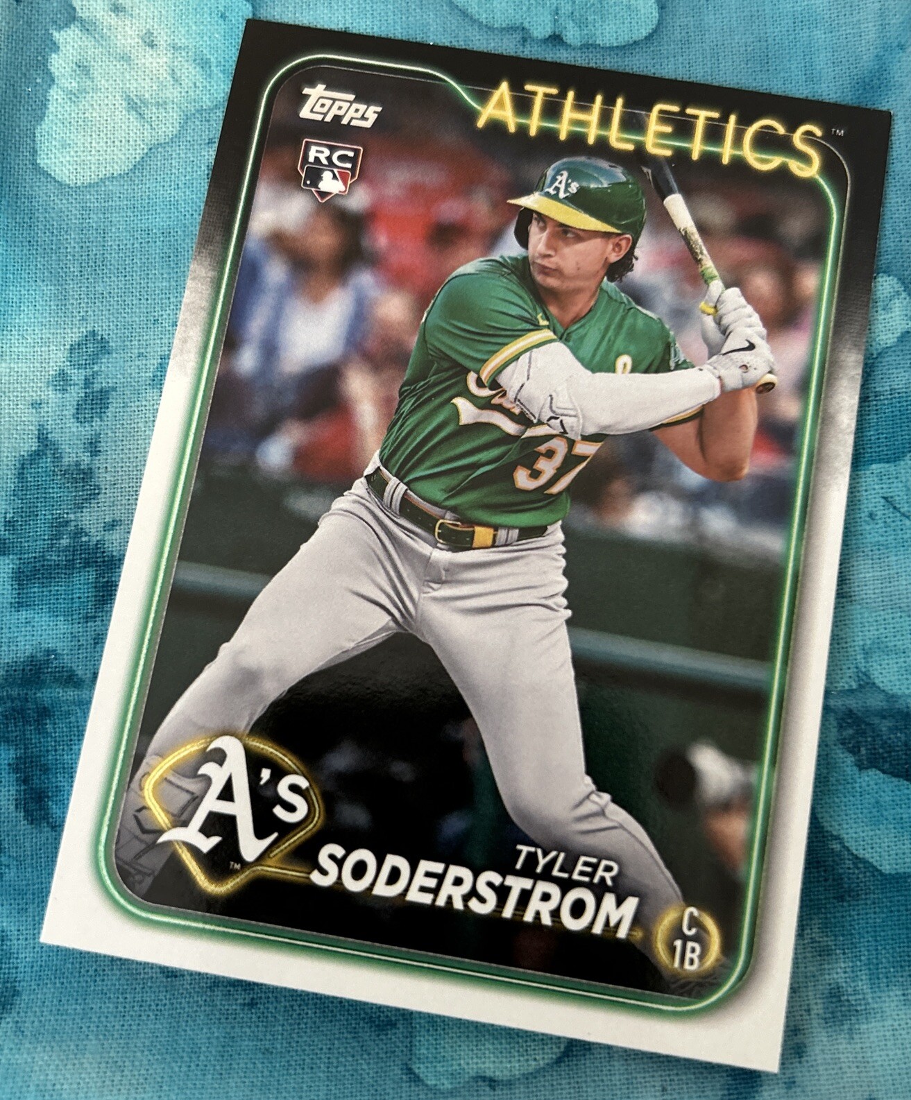 2024 Topps Series 1 Tyler Soderstrom #244 Rookie RC Oakland Athletics ...